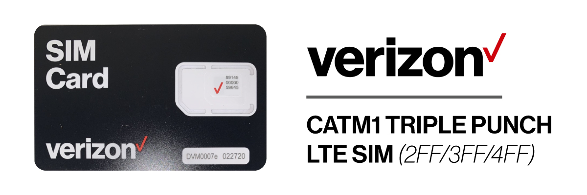Verizon CATM1 LTE SIM (Triple Punch) | Available from MCA